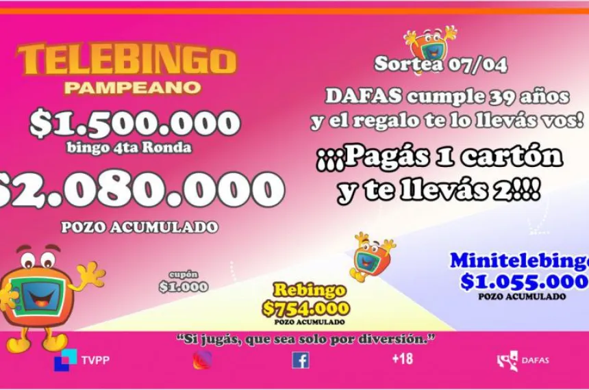 Un sorteo especial del Telebingo :: El Diario de La Pampa
