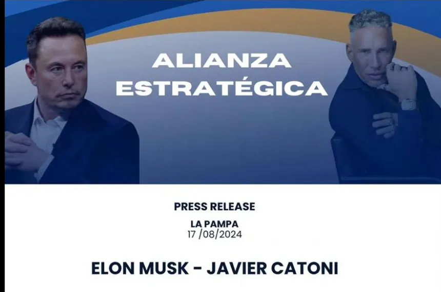 Catoni anunció una "Alianza estratégica" con Elon Musk con fines de ...